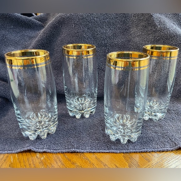 Valencia | Dining | Vintage Gold Rim Drinking Glasses | Poshmark